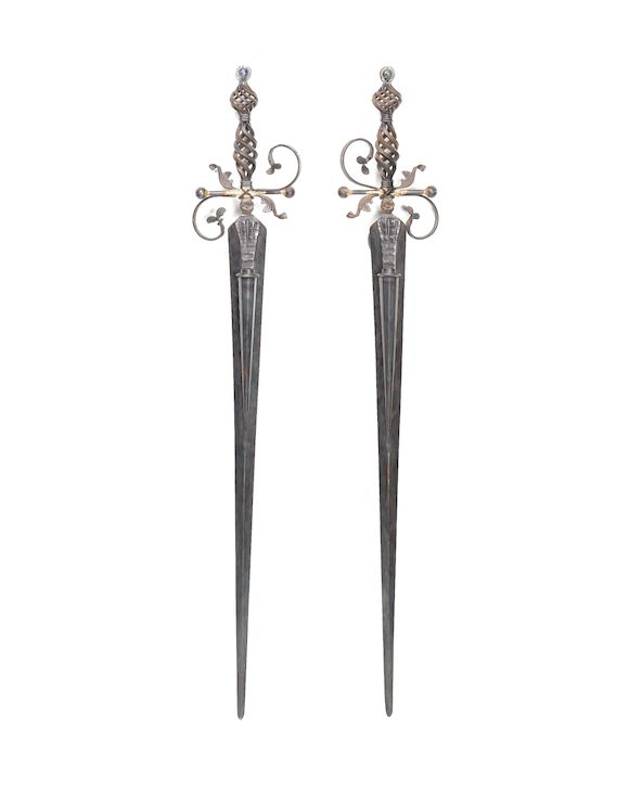 Bonhams : Mark Brazier-Jones, a pair of 'Sword Sconces', designed circa ...