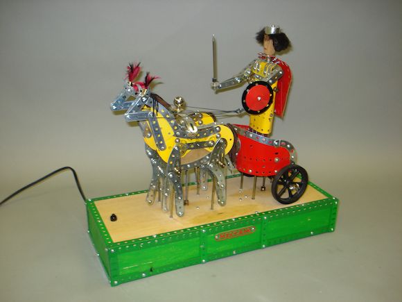 Bonhams : A constructed Meccano motorized Chariot racer