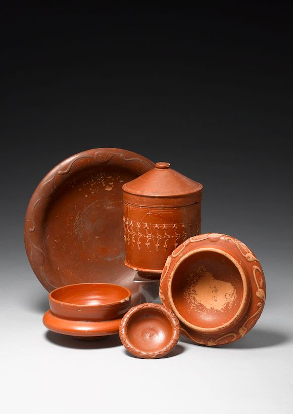 Bonhams : Five Roman red slip ware vessels 5