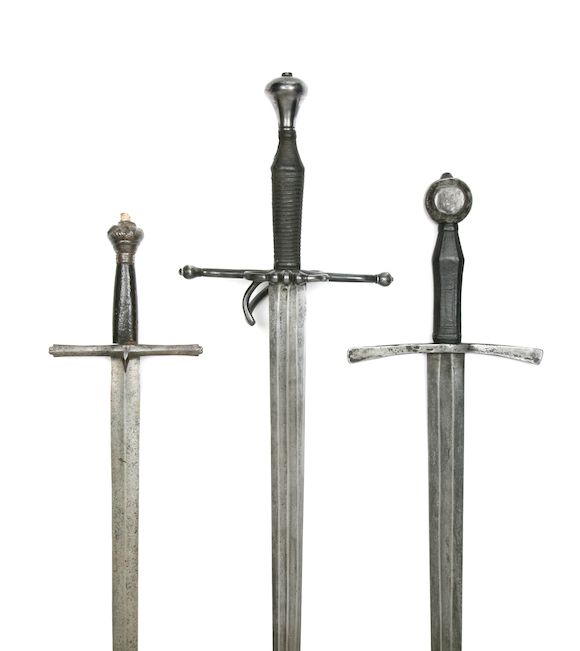Bonhams : A Composite Cruciform-Hilted Sword, And Two Reproduction ...