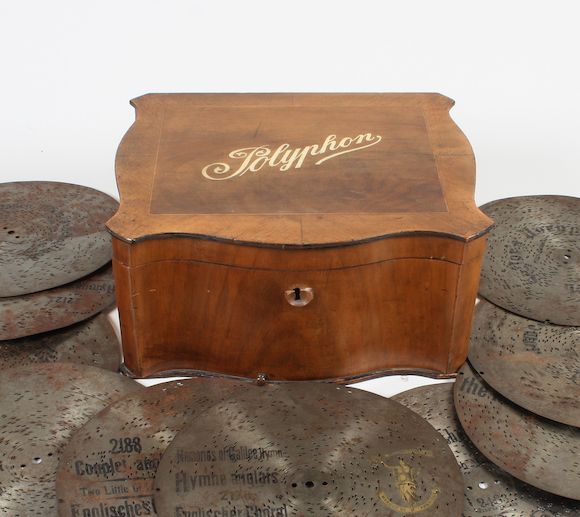 Bonhams : A Polyphon style 42R 11-inch disc musical box
