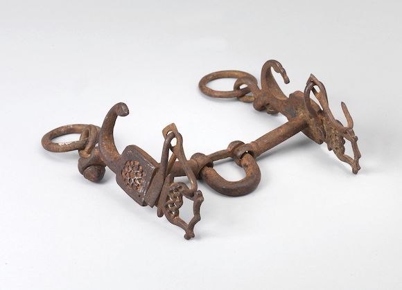 Bonhams : A rare Safavid openwork Horse Bit Persia, 17th/ 18th Century