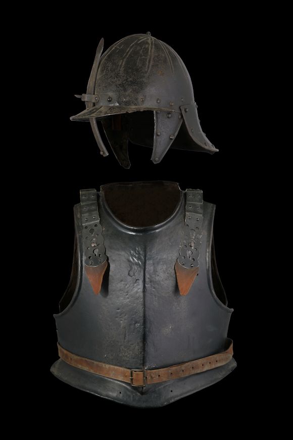 Bonhams : A Composite English Civil War Period Harquebusier's Half-Armour