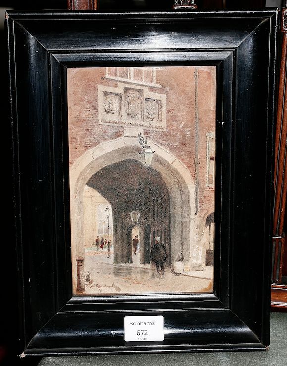 Bonhams : J. Tim MacDonald (British) Old Gateway, Lincolns Inn,