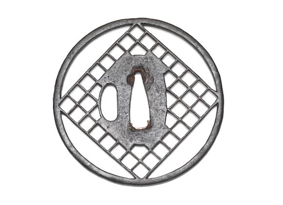 Bonhams : A ko-Shoami sukashi tsuba Momoyama Period