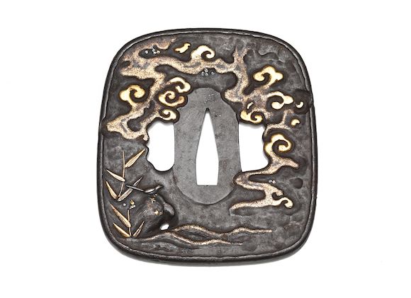 Bonhams : A Kumagai (Edo Higo) tsuba Edo Period