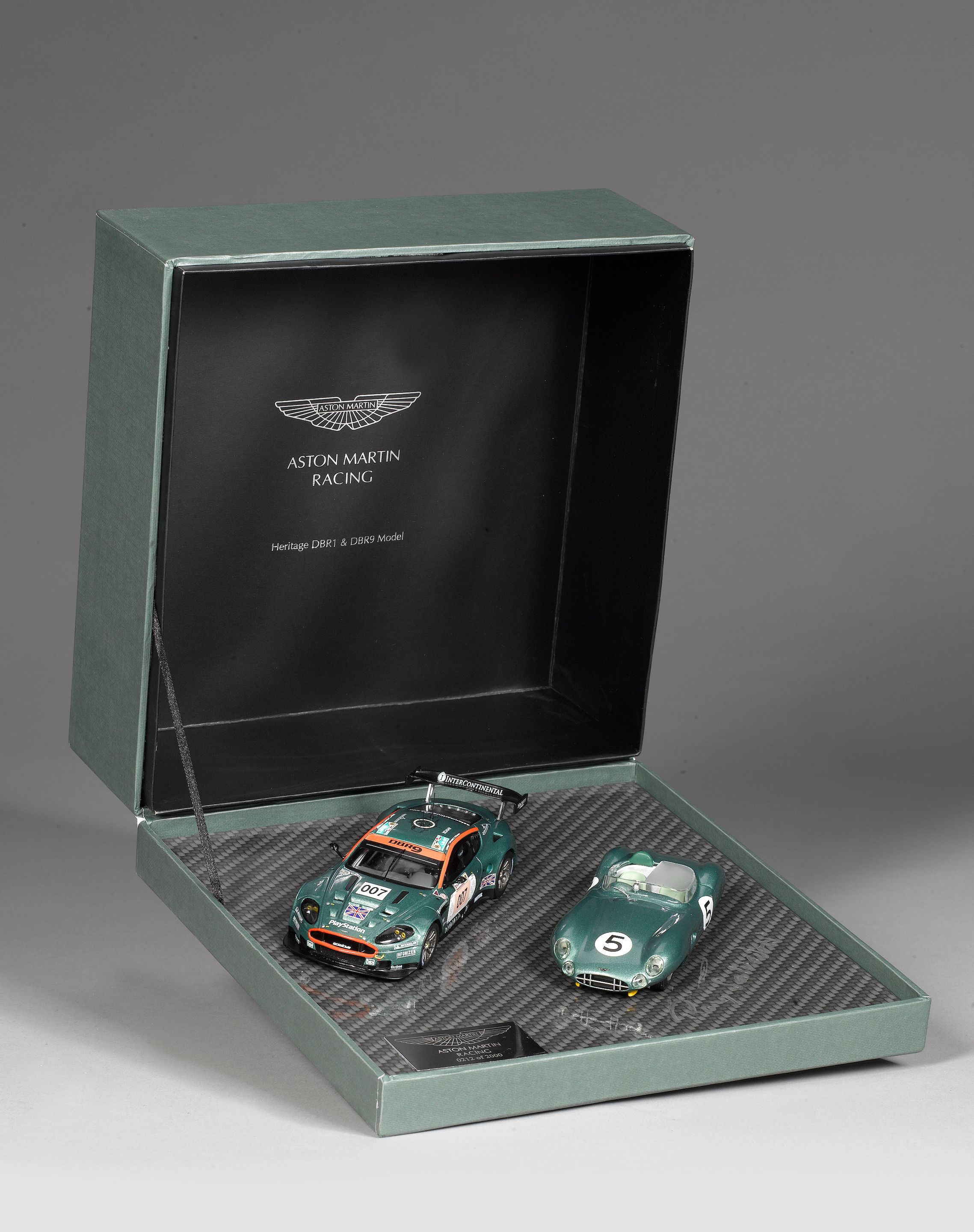 Bonhams Cars : A signed Aston Martin Le Mans display set,