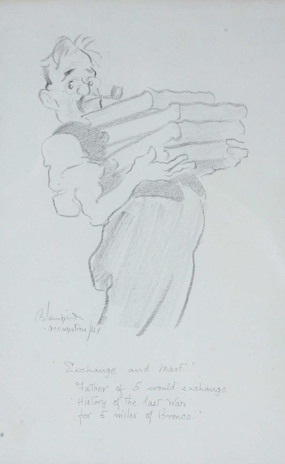 Bonhams : Edmund Blampied (Jersey, 1886-1966) An Occupation cartoon ...