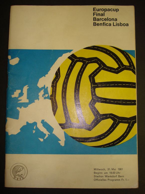Bonhams : 1961 European Cup Final programme