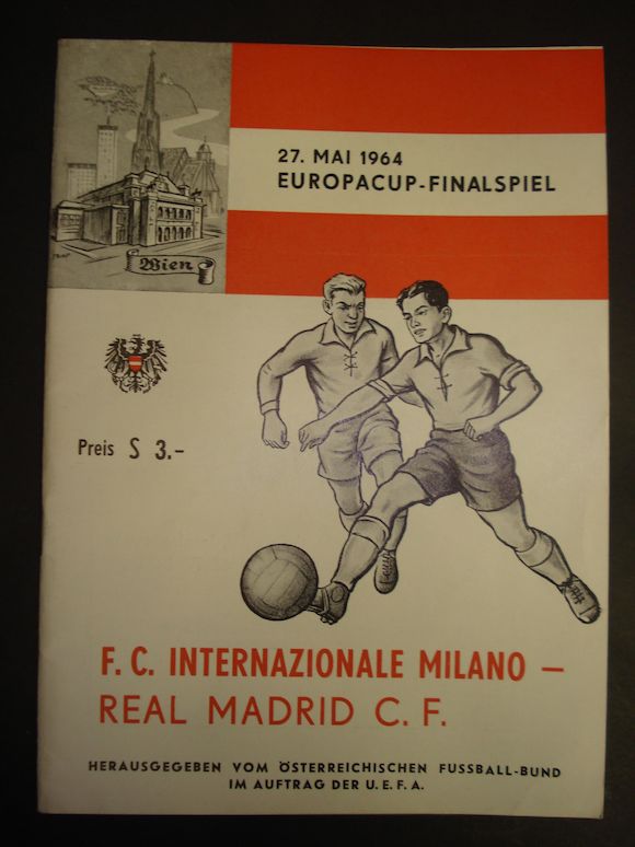 Bonhams : 1964 European Cup Final programme and rare insert