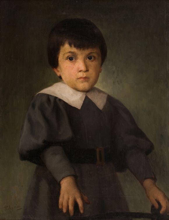Bonhams : Polychronis Lembessis (Greek, 1849-1913) Portrait of a boy 65 ...