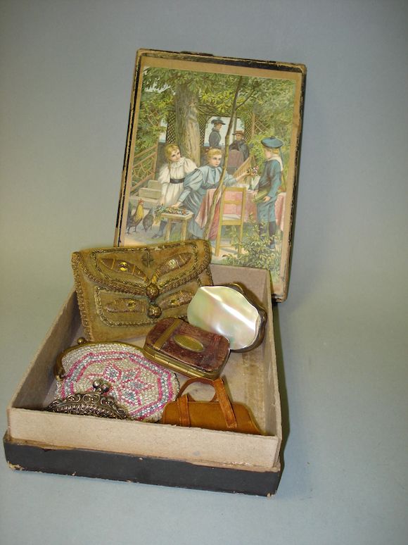 Bonhams : Six doll purses 6