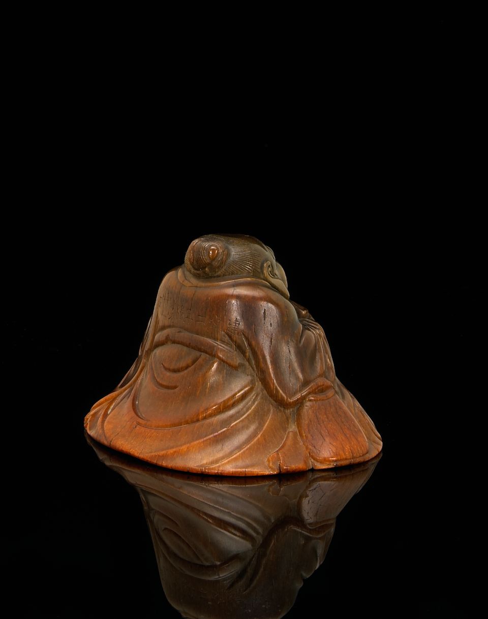 Bonhams : A carved rhinoceros horn figure of Li Bai 17th Century