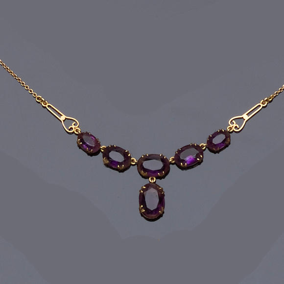 Bonhams An Amethyst Necklace