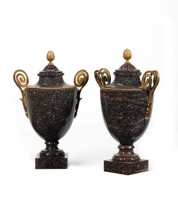 Bonhams : A pair of late 19th/ early 20th century ormolu-mounted ...