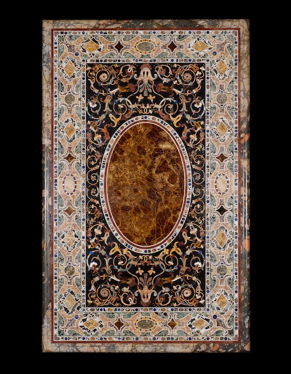 Bonhams : An important and large Roman early 17th century pietre dure ...