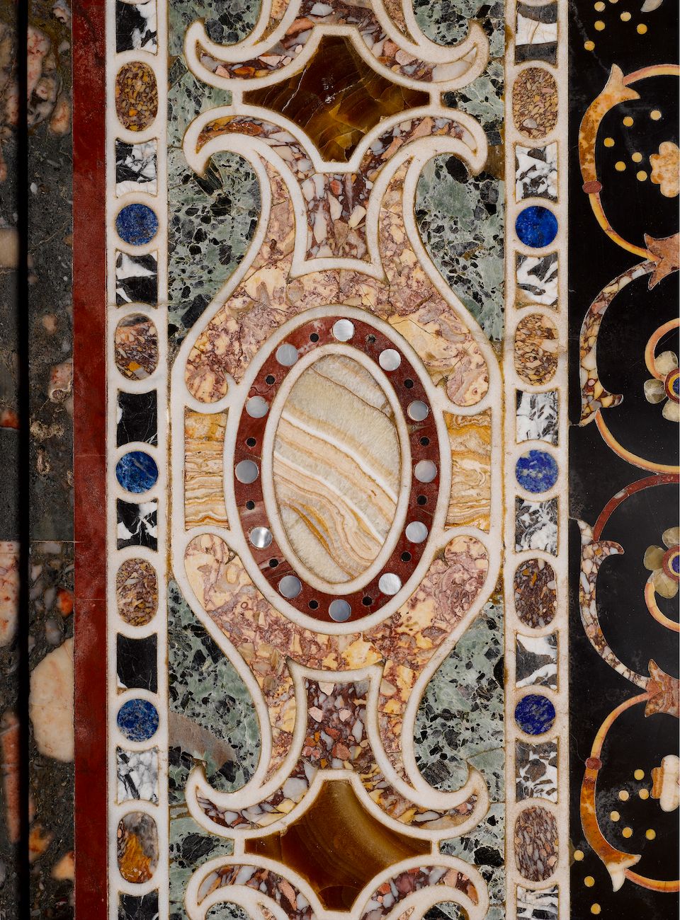 Bonhams : An important and large Roman early 17th century pietre dure ...