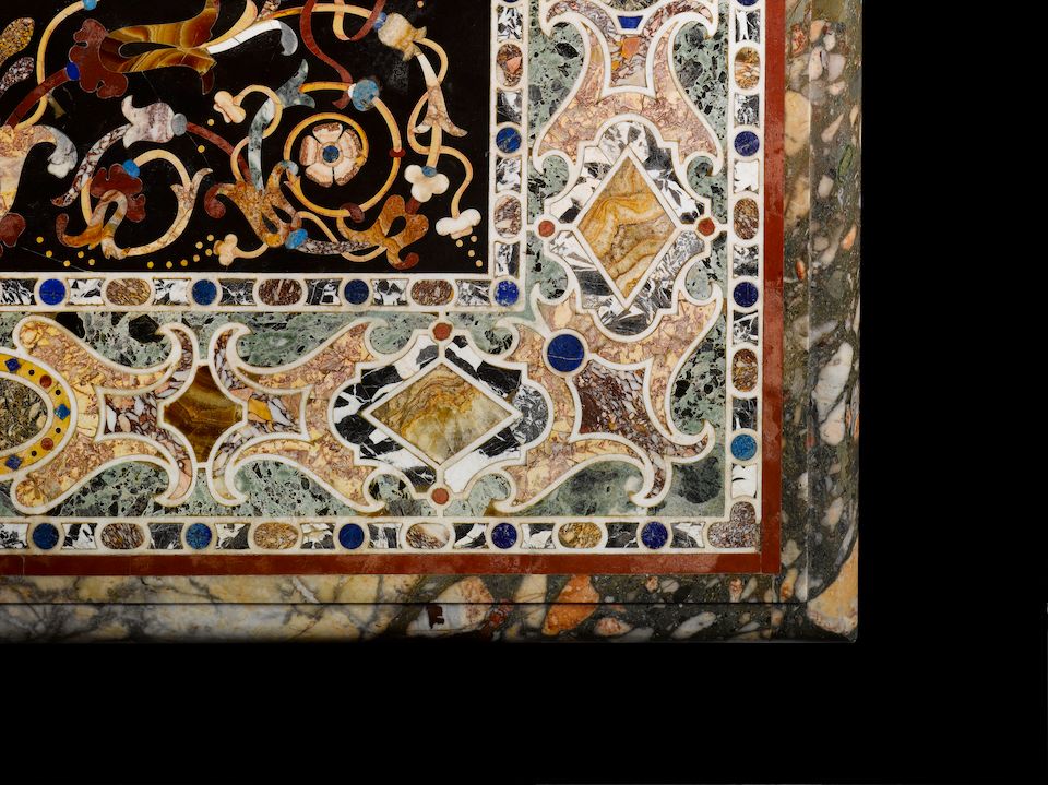 Bonhams : An important and large Roman early 17th century pietre dure ...