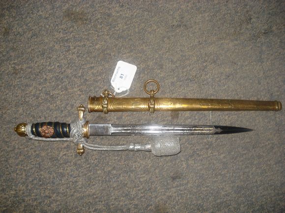 Bonhams : A Third Reich Water Protection Police Service Dagger