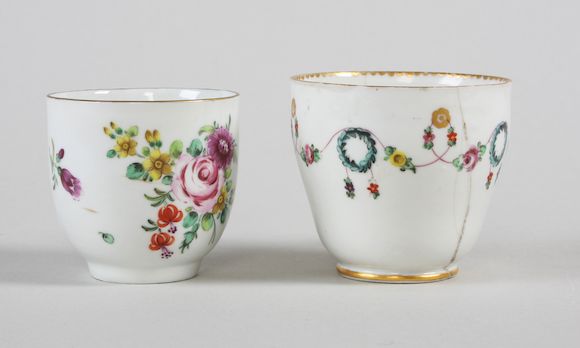 Bonhams : Two Bristol cups Circa 1770