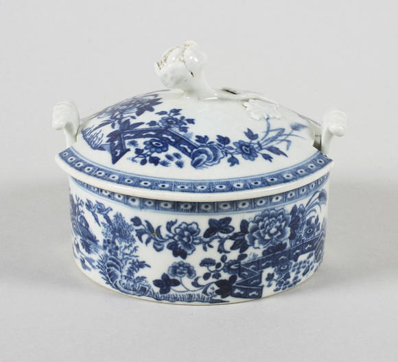 Bonhams A Worcester Butter Tub And Cover