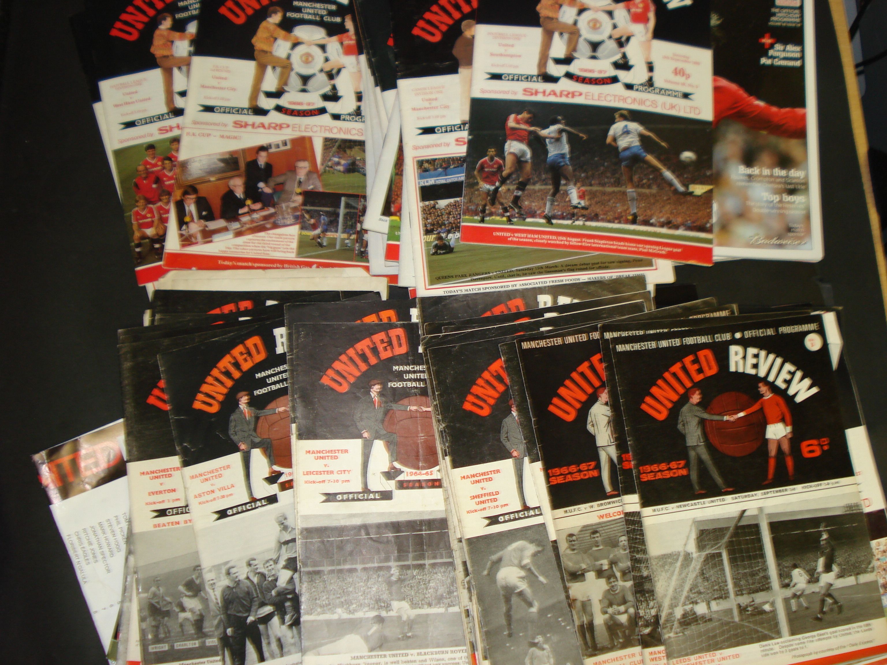Manchester United programmes 1950s/60s - auctions & price archive