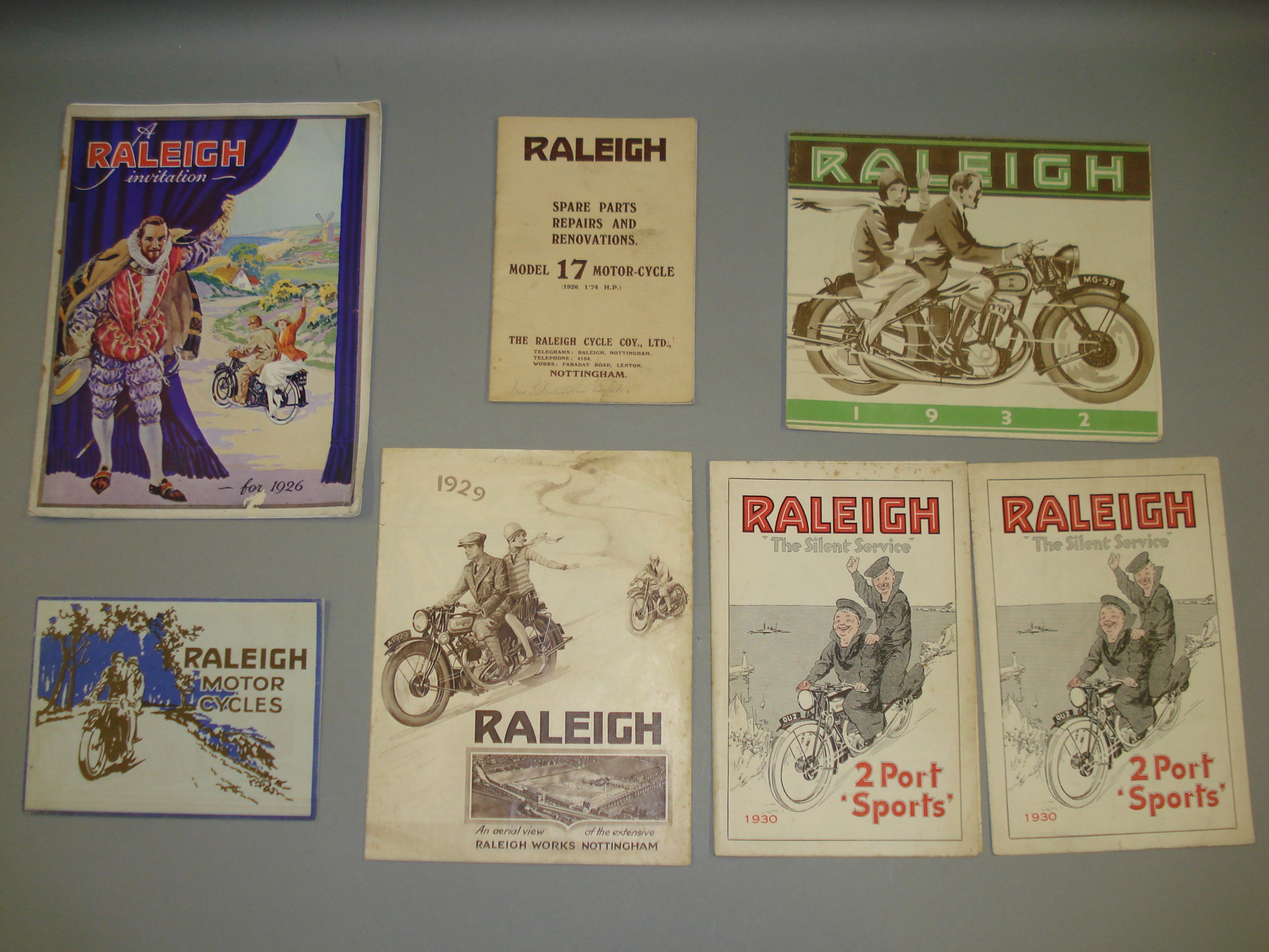 Bonhams Cars : Raleigh range brochures dating from the 1920s and '30s,