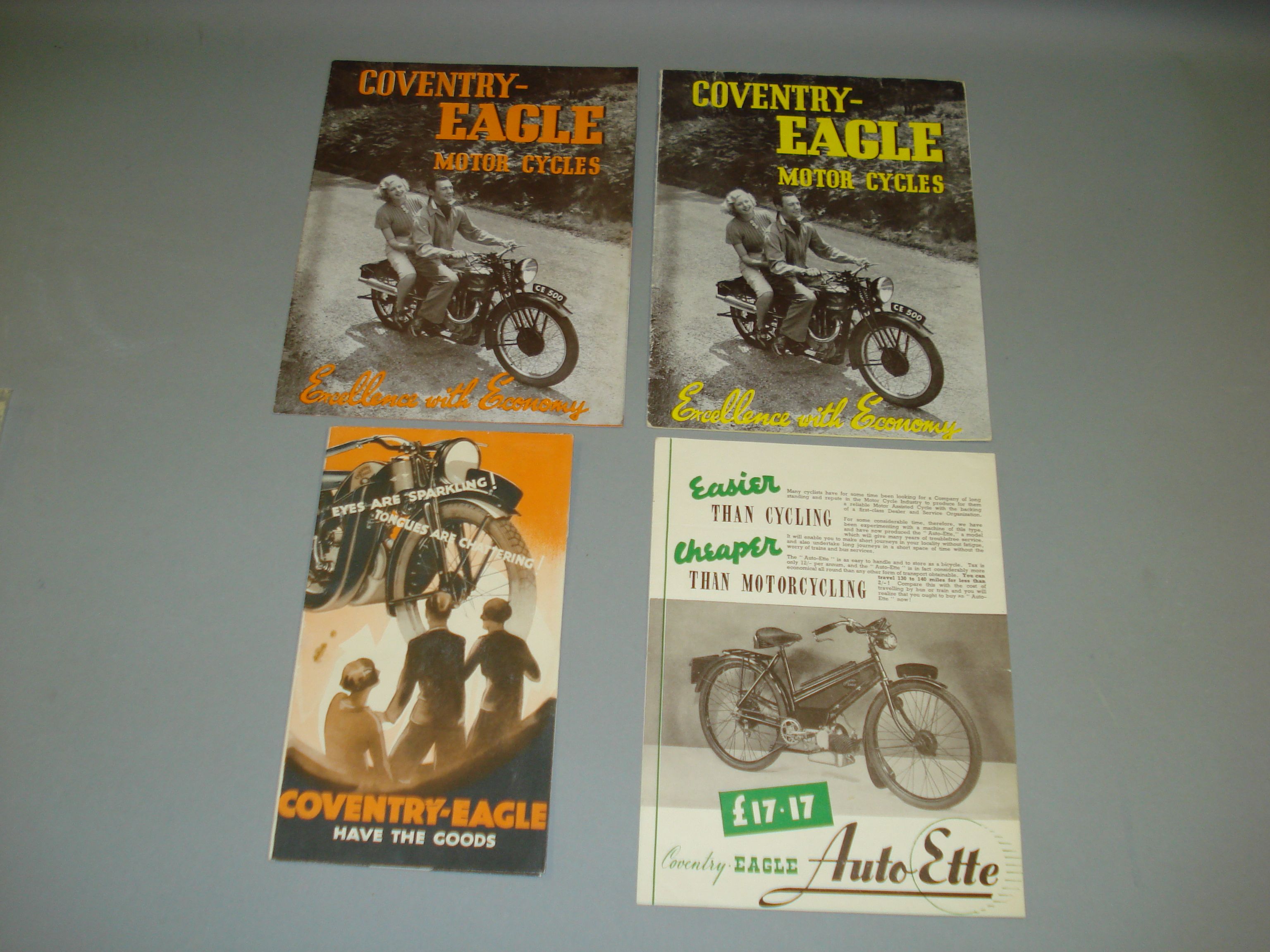 Bonhams Cars : Coventry Eagle sales brochures dating from the 1930s,