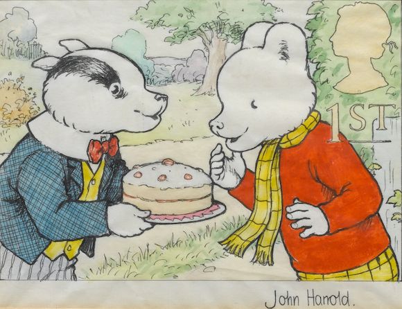 Bonhams : John Harrold (British, born 1947) Rupert the bear, design for ...