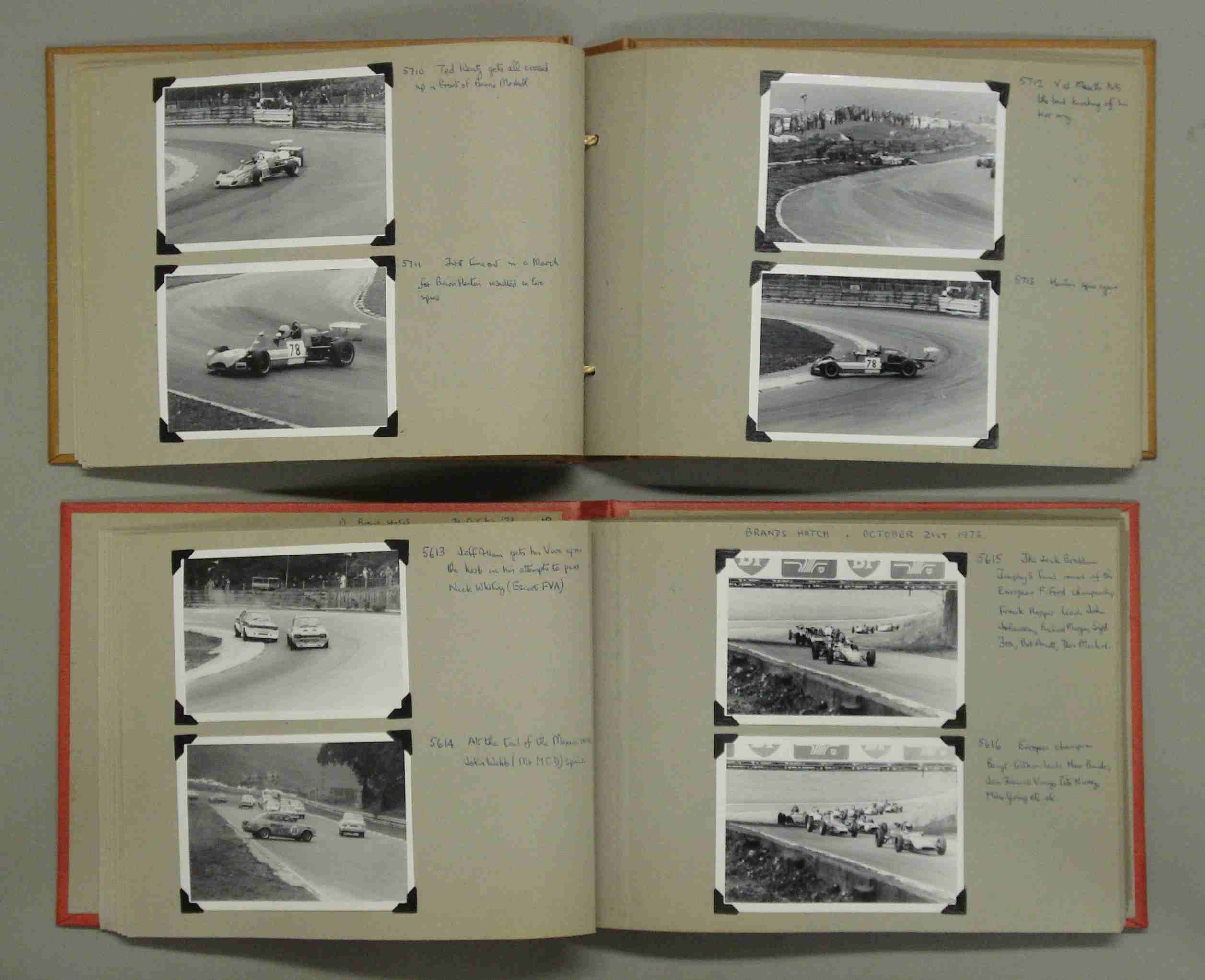Bonhams Cars : Two motor racing photograph albums,