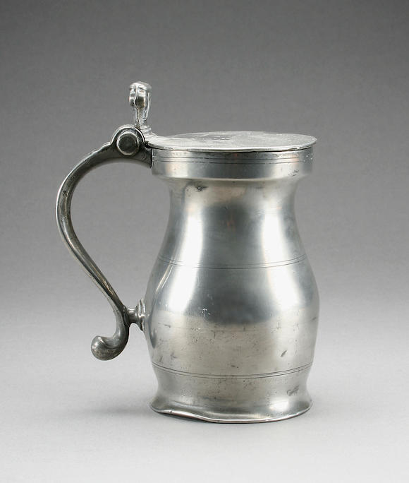 Bonhams A Pint Double Volute Baluster Measure Circa 1740