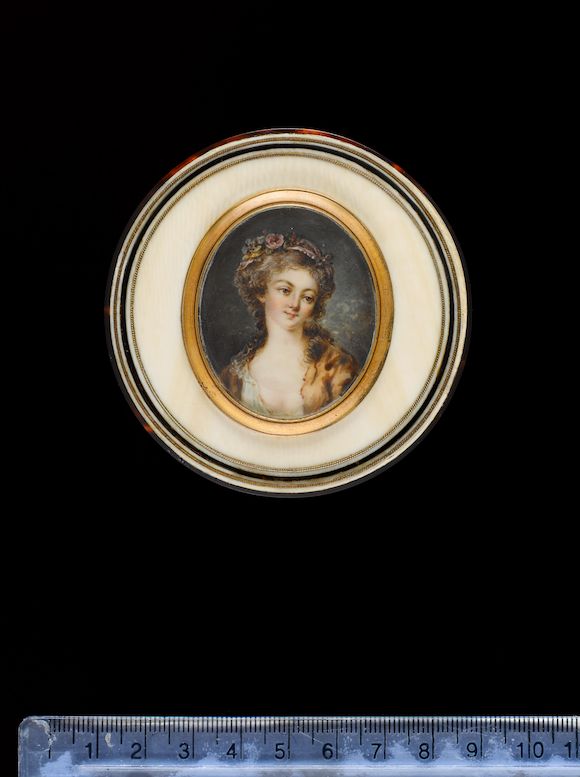 Bonhams : Pierre Adolphe Hall (Swedish, 1739-1793) A Lady, wearing ...