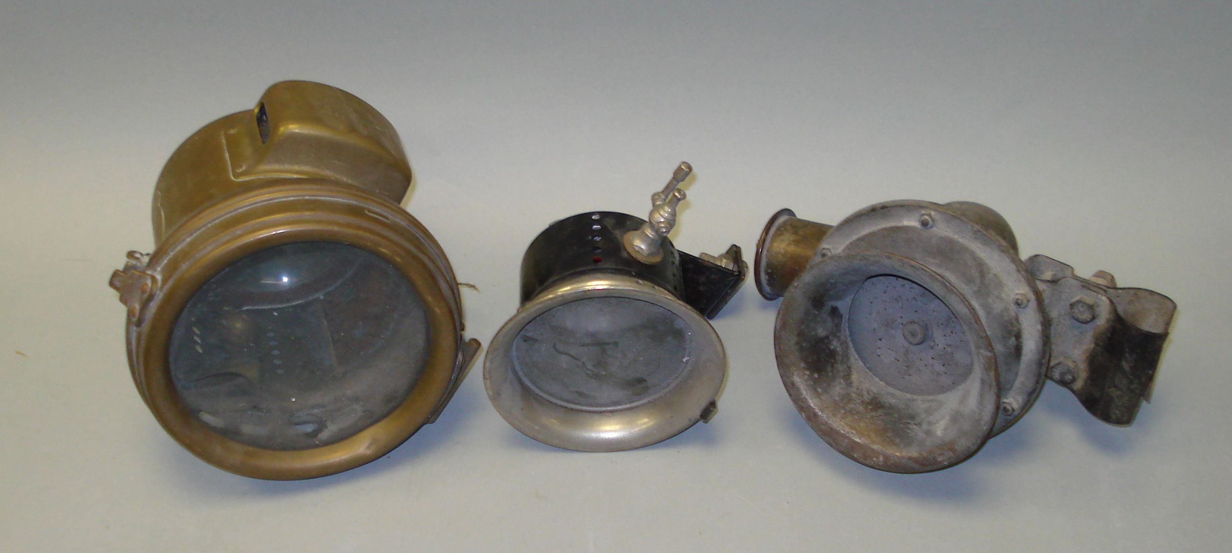 Bonhams Cars : A good Miller acetylene sidecar lamp,