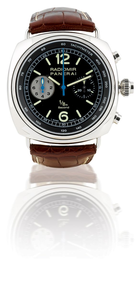 Bonhams : Officine Panerai. A fine and rare stainless steel automatic ...