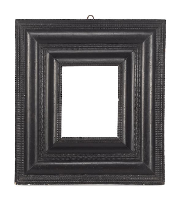 Bonhams : A Dutch 17th Century ebonised ripple frame