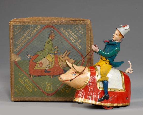 Bonhams : Lehmann 500 clockwork Paddy's Dancing Pig,