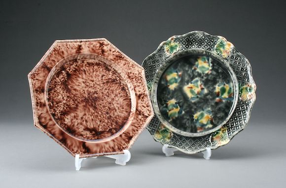 Bonhams : Two Creamware plates, circa 1770