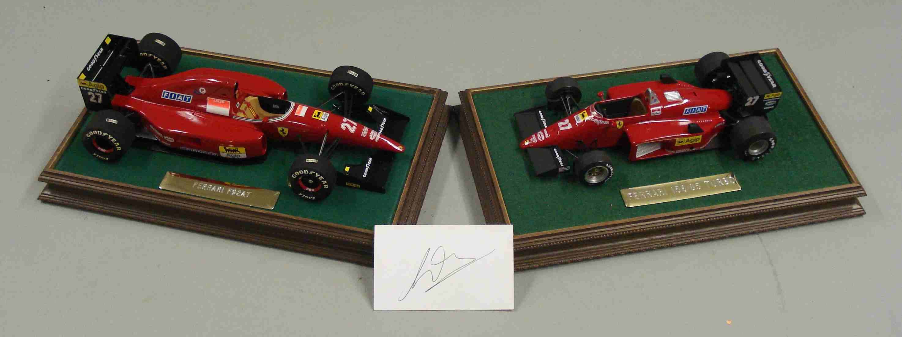 Bonhams Cars : Two models of Ferrari Formula 1 cars by Sean Mills,