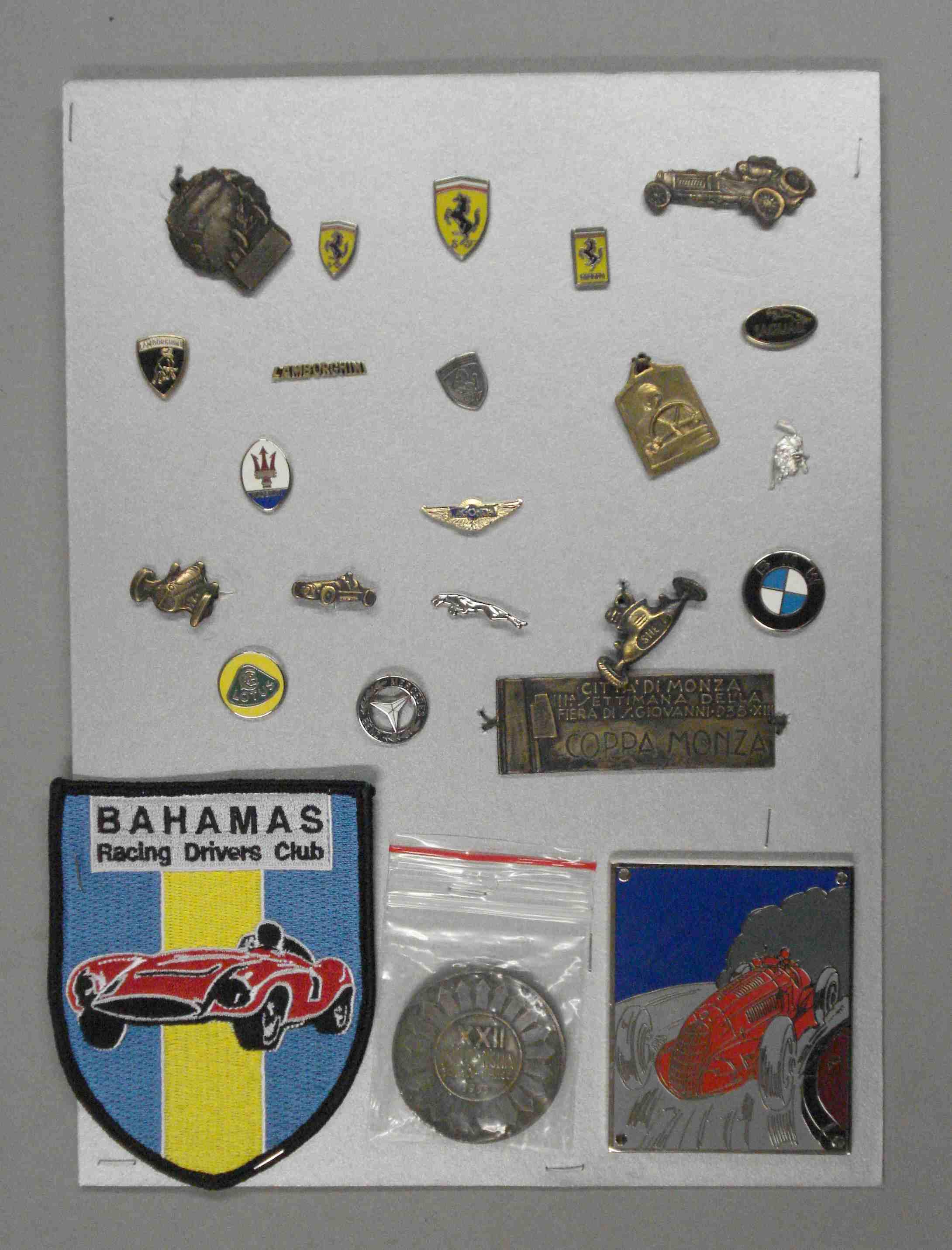 Bonhams Cars Assorted Motoring Pin Badges And Plaques