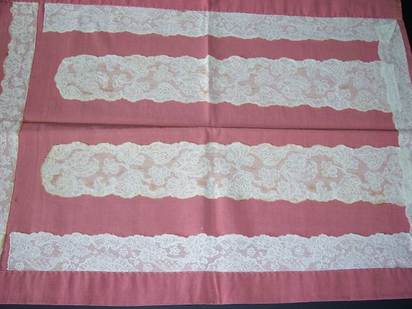 Bonhams : A pair of mid 18th century Mechlin lappets