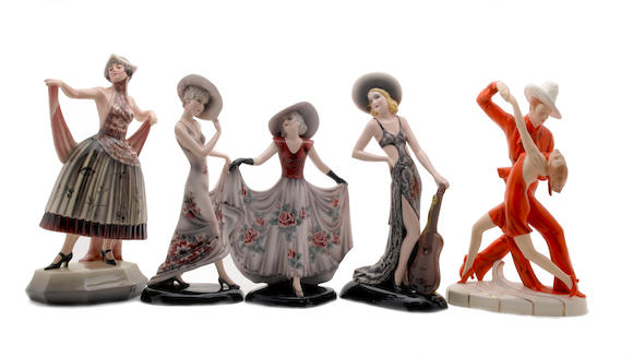 Bonhams Stefan Dakon For Goldscheider A Pottery Figure Circa 1935