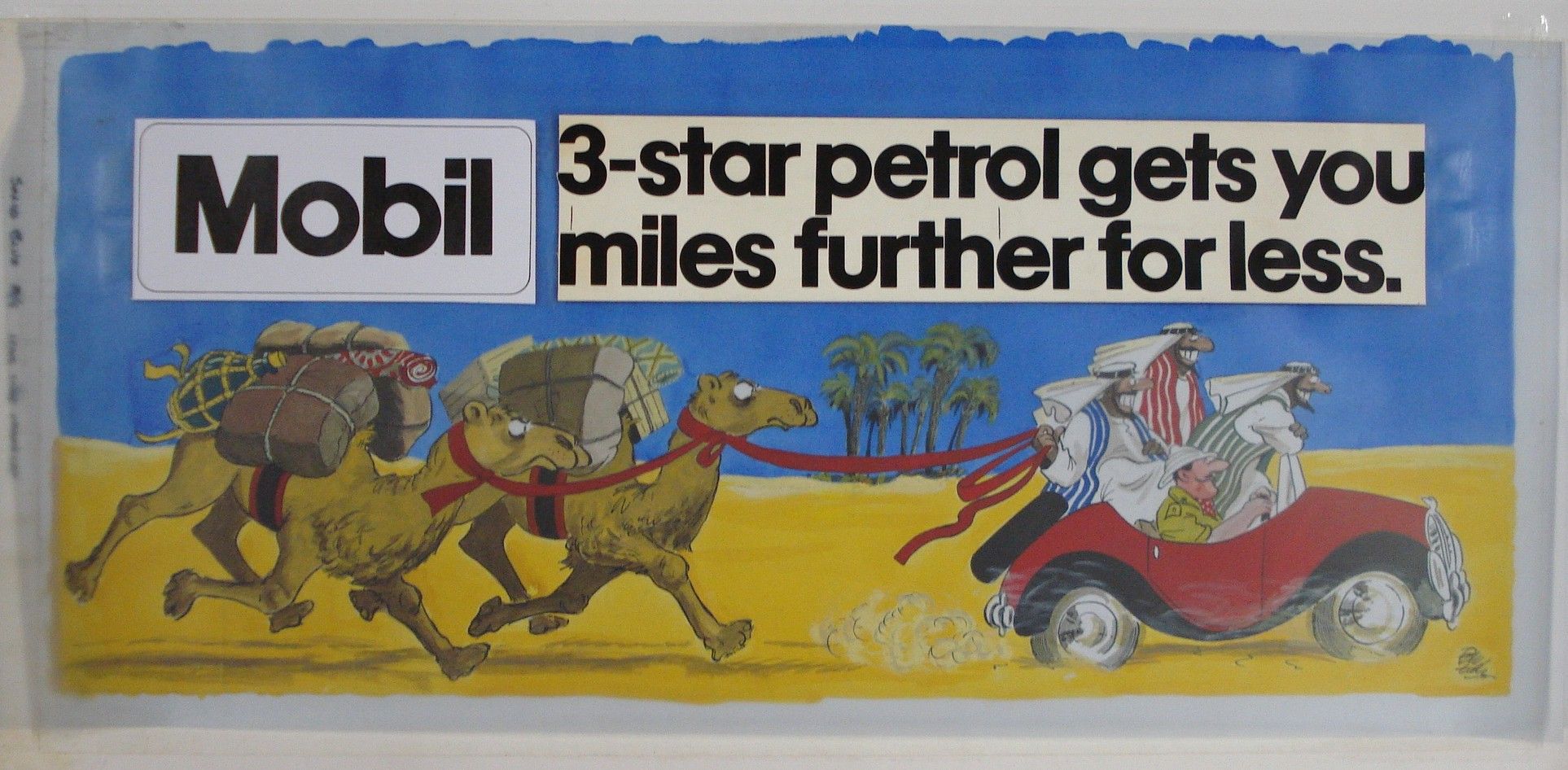 Bonhams Cars : Bill Tidy (1933 - ), 'Desert' original Mobil artwork ...