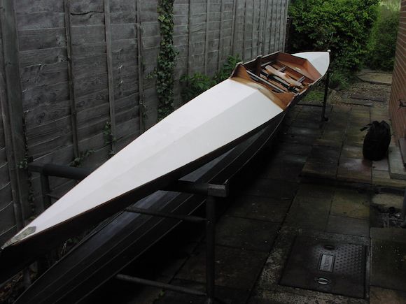 Bonhams : A restricted single sculling boat