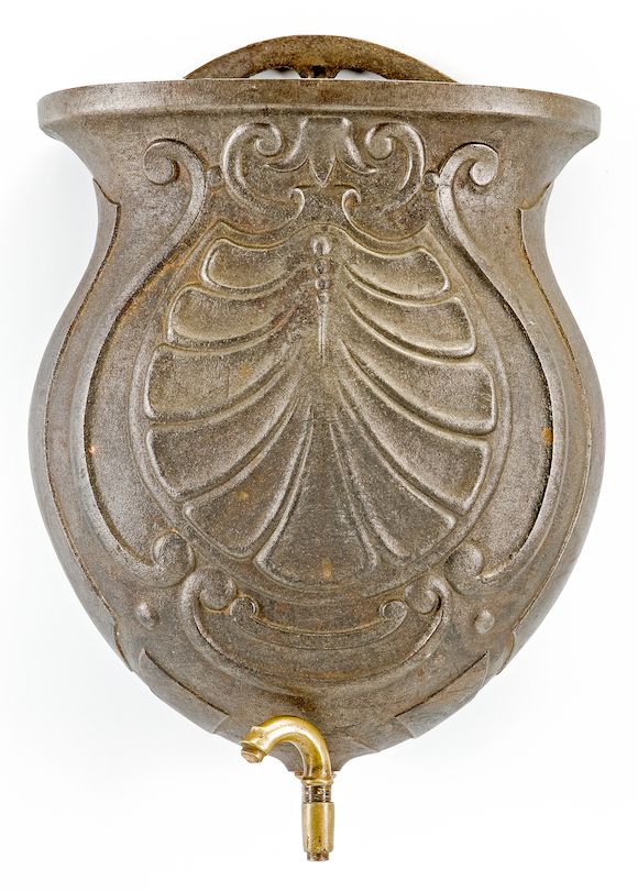Bonhams : An interesting cast iron cistern decorated with a shell with ...