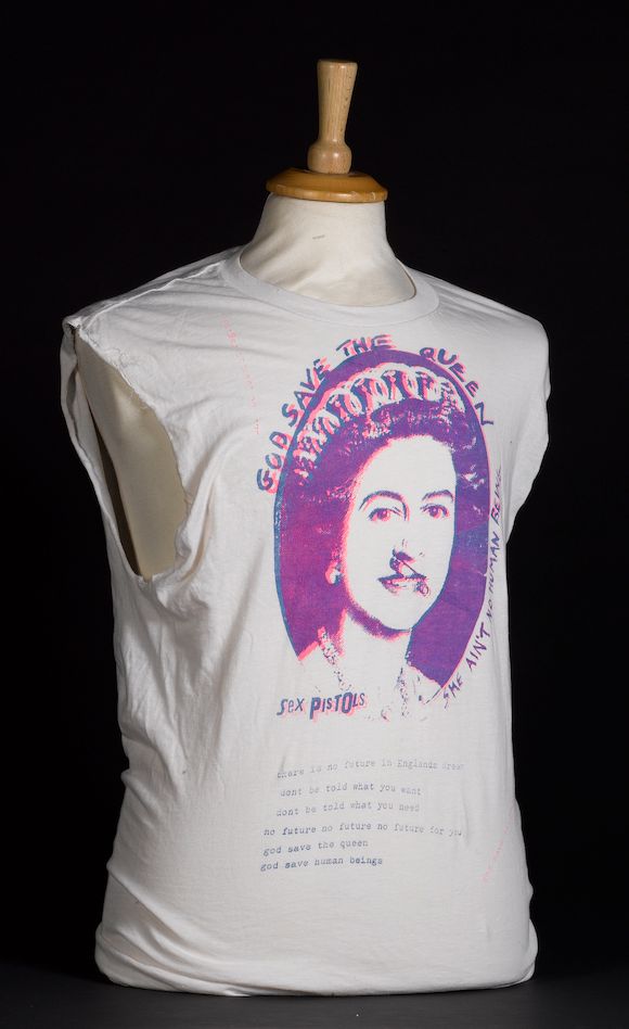 Bonhams : A Malcolm McLaren/Vivienne Westwood 'God Save The Queen' T ...