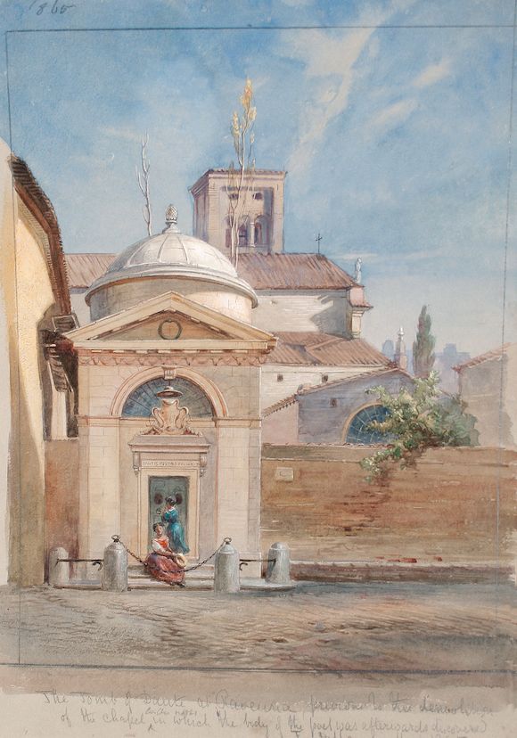 Bonhams : Frank Dillon (British, 1823-1909) The tomb of Dante at ...