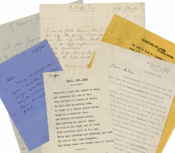 Bonhams : COLLECTION - REAVEY, SITWELL and DYLAN THOMAS