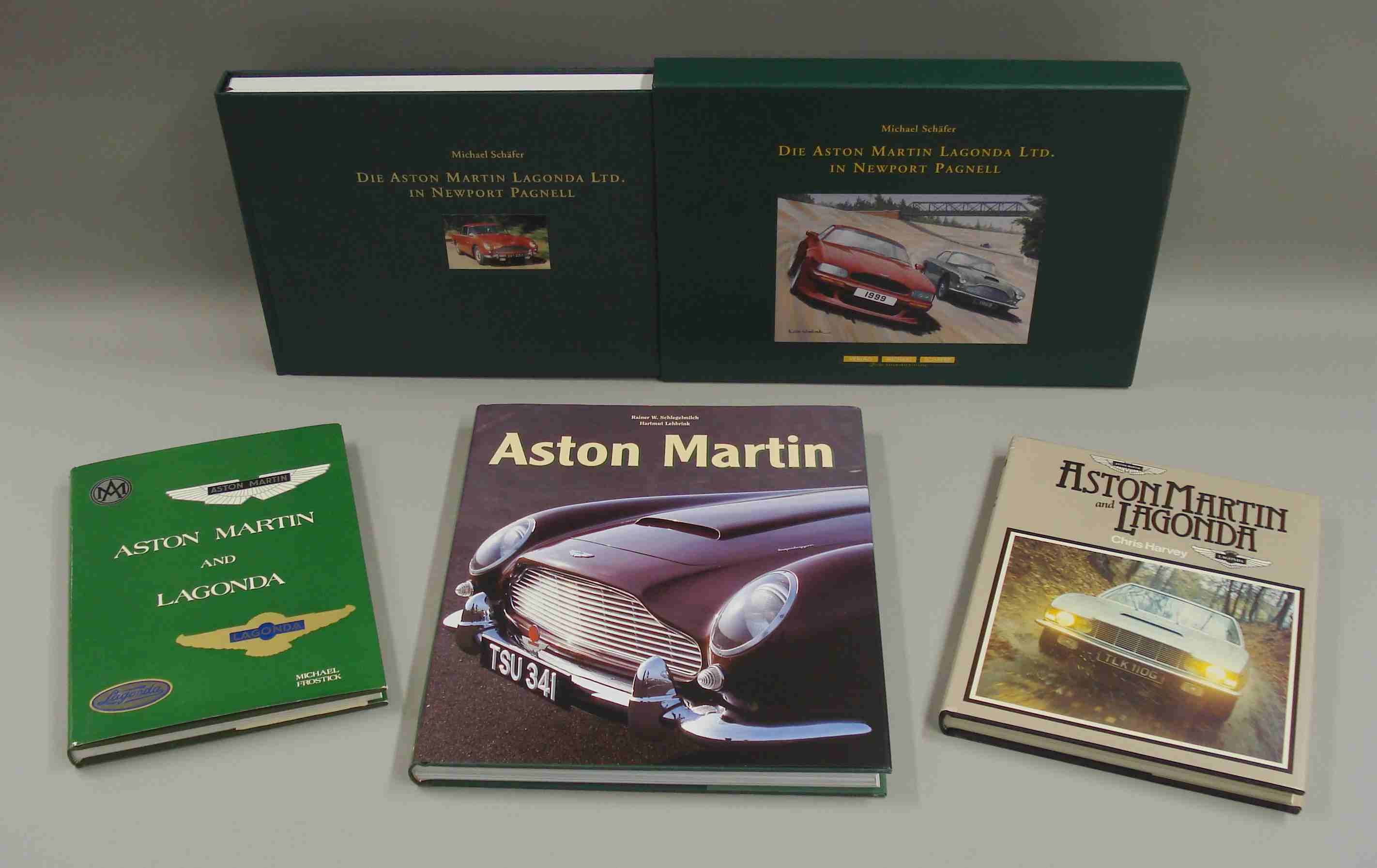 Four Aston Martin books, - auctions & price archive
