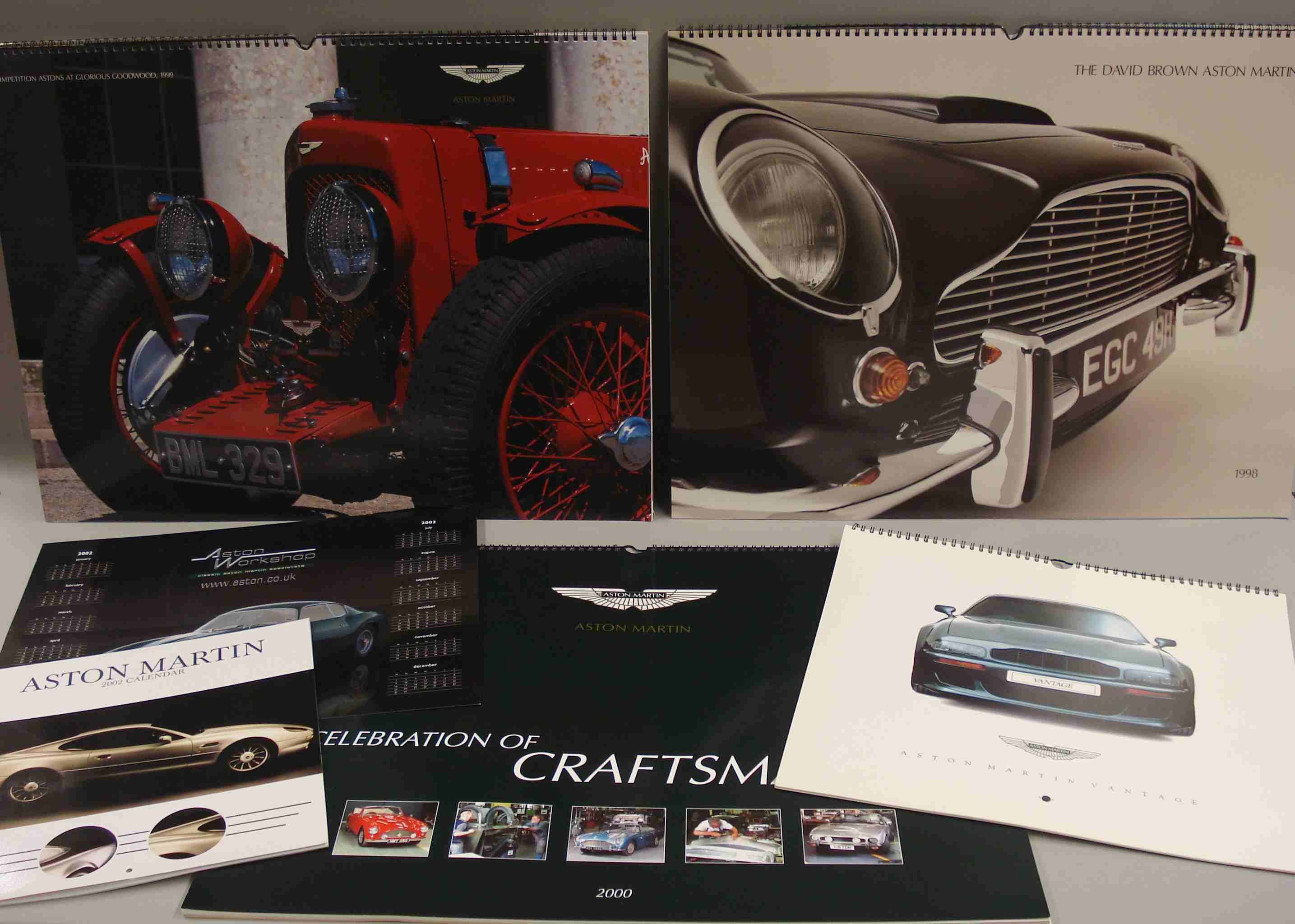 Bonhams Cars : Six Aston Martin calendars,