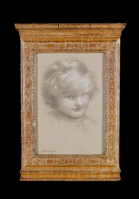Bonhams : Edward Robert Hughes (British, 1851-1914) Portrait of a young ...